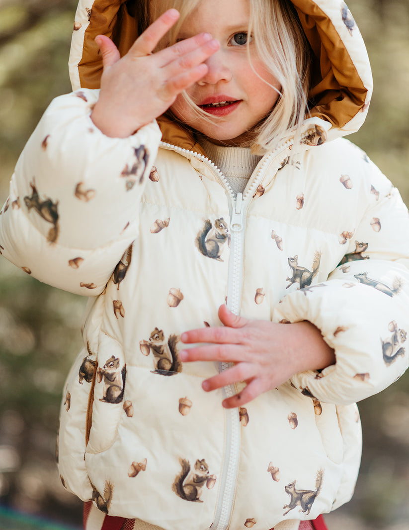 Chipmunk Puffy Down Jacket – MILKBARN