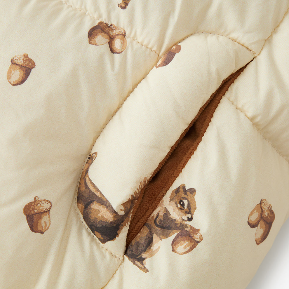 Chipmunk Puffy Down Jacket – MILKBARN