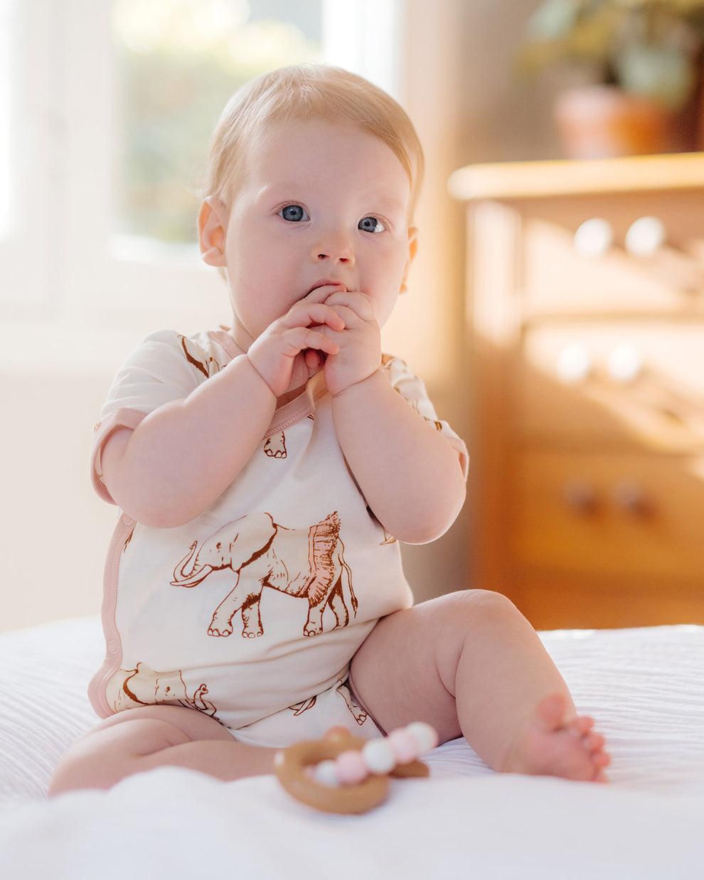 Tutu Elephant Stretch Crossover Short Sleeve One Piece – MILKBARN