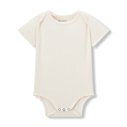 Salt Luxe Solid Short Sleeve One Piece – MILKBARN